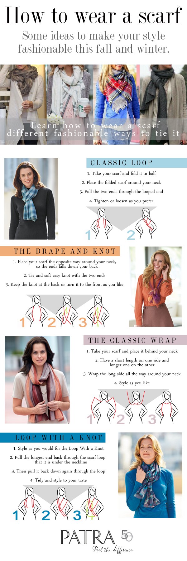 How to wear a scarf
